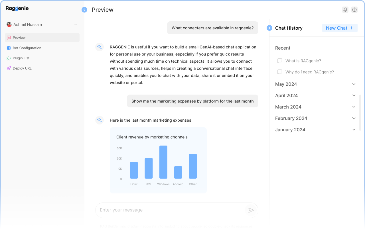 Low code RAG Builder